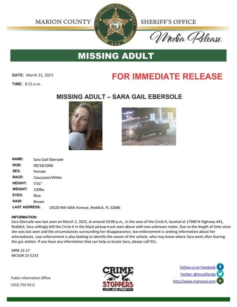 The Disappearance Of Sara Ebersole Disappeared