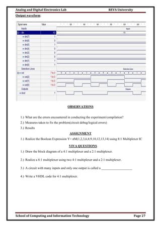 Analog And Digital Electronics Lab Manual PDF