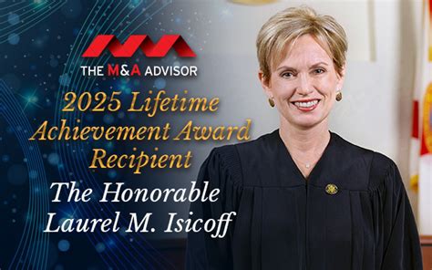 Judge Laurel M Isicoff To Receive 2025 Lifetime Achievement Award For Pioneering Leadership In