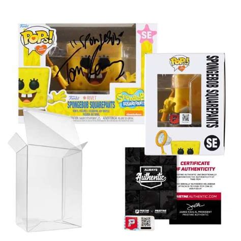 Tom Kenny Signed Spongebob Squarepants Se Funko Pop Inscribed Spongebob Pa Coa Pops Portal