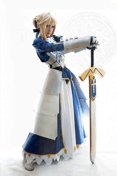 Saber Fate Outfits Saber Alter Dress Excalibur Cosplay Sword Woman