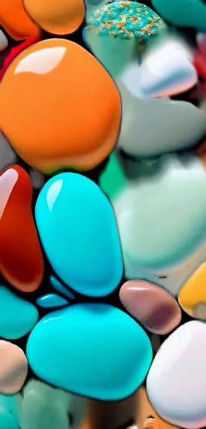 Colorful Abstract Pebble Design Free Download