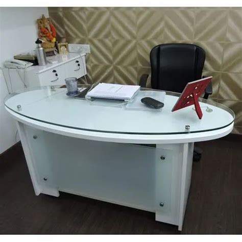 Glass Top Executive Table At ₹ 15500piece Wooden Office Desk In