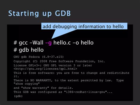 introduction to gdb ppt