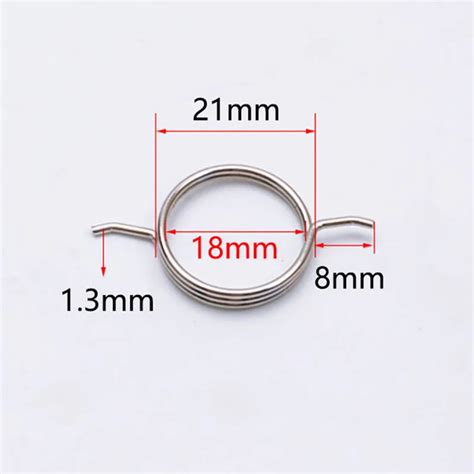 13x21x8mm 도난 방지 도어 잠금 비틀림 스프링 수리 된 금속 코일 교체 액세서리 전자 잠금 장치 용 부품 핸들