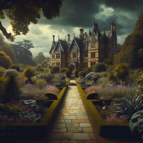 Premium Photo A Beautiful Mansion 6