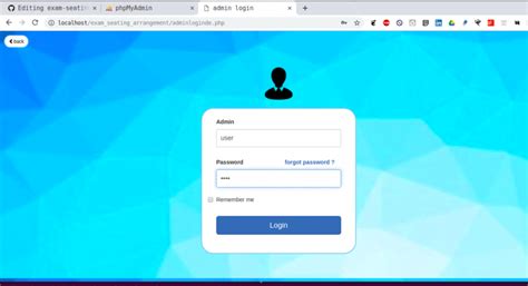 exam hall seating arrangement system project in php with source code