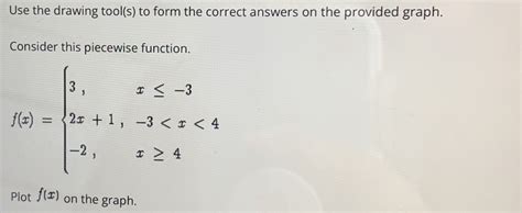 solved use the drawing tool s to form the correct answers on the