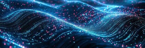 Abstract Blue And Pink Wave Pattern Technology Background Abstract Digital Wave Pattern Wit