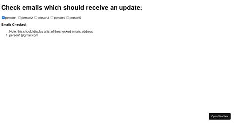 Multi Checkbox Codesandbox