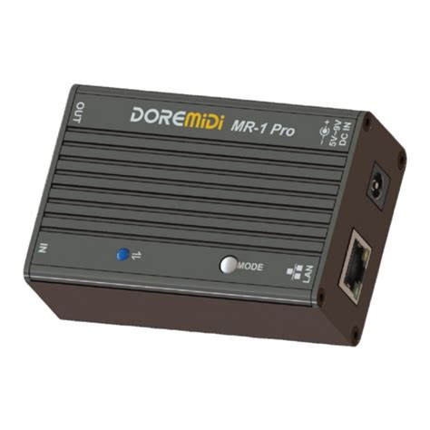 Doremidi Midi Network Box Pro Instructions Manual Pdf Download Manualslib