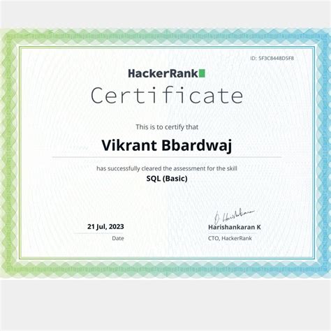 I Am Writing To Express My Sincere Gratitude For The Sql Certificate