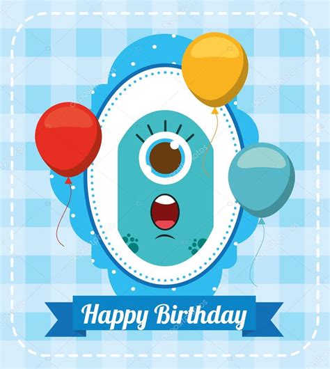 З днем народження Дизайн картки Стоковий вектор ©yupiramos 91749460