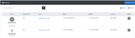 Contacts [itflow Docs]