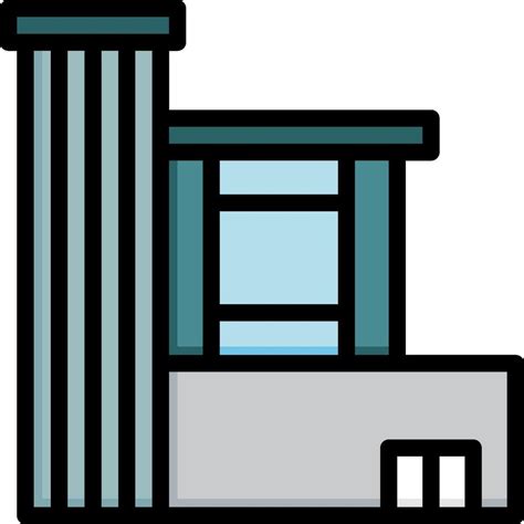 Un Edificio Con Un Ventana Y Un Puerta 51049854 Vector En Vecteezy