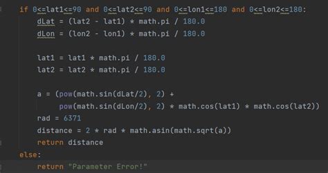 Py实训 两地距离计算 CSDN社区
