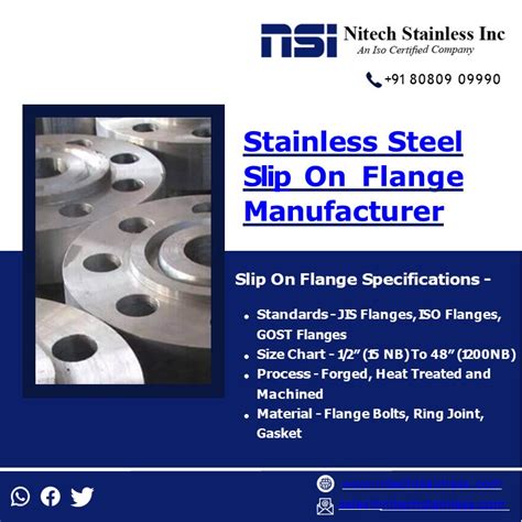 Blind Flanges Threaded Flanges Weld Neck Flanges Slip On Flanges Flanges Nitech