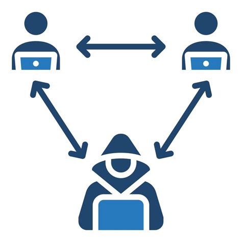 Man In The Middle Attack Icon Vector Illustration 42604331 Vector Art At Vecteezy