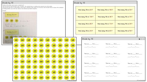 Divide By 10 Practical Primary Stars Education