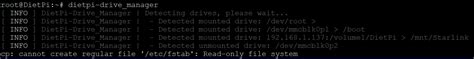 Rootfs Is Currently Read Only Ro Mounted Aborting · Issue 3511 · Michaingdietpi · Github