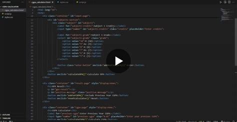 Webdevelopment Html Css Javascript Cgpacalculator Neocities