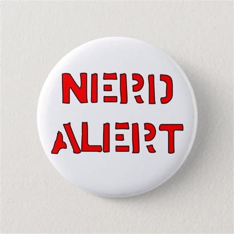 Nerd Alert 6 Cm Round Badge Uk