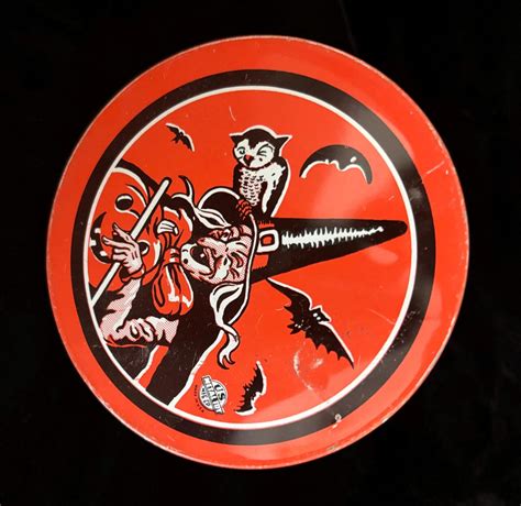 Vintage Halloween Tin Noise Maker Etsy