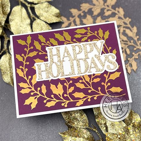 Hero Arts Hot Foil Plate Holly