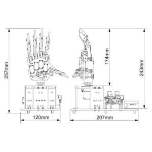 UHand UNO Open Source AI Bionic Robot Hand Bionic Arduino Programming Starter Kit Oz Robotics