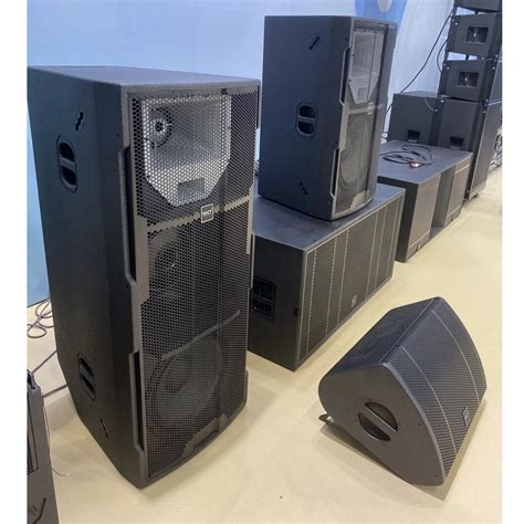 2023 new 3 way dual 15 inch dj pa big speaker box professional audio