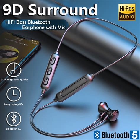 Bluetooth Earphone Wireless Stereo Headphone Sports Headset Earbuds With Mic For All Smartphon