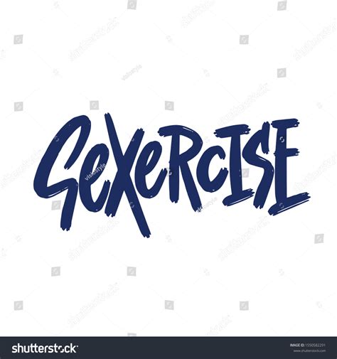 Sexercise Sticker Social Media Content Vector Stock Vector Royalty Free Shutterstock