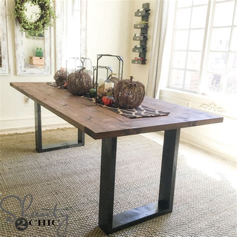 Diy Rustic Modern Dining Table