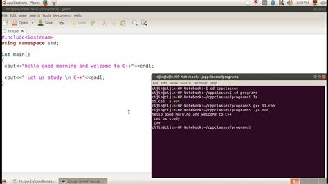 2 first program in cpp youtube