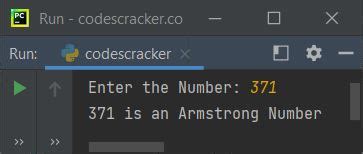 Python Program To Check Armstrong Number