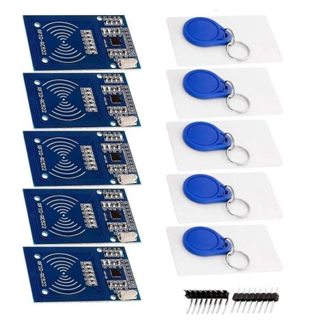 RFID kit RC522 med läsare chip och kort 13 56 MHz SPI kompatibel med