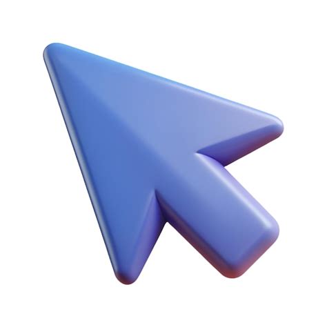 arrow pointer mouse cursor computer interface 3d vector icon cartoon