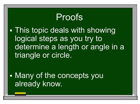 Geometry Proofs Ppt Geography Science
