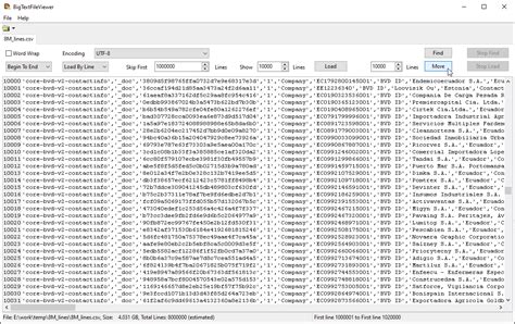 View Large Csv File Smoothly