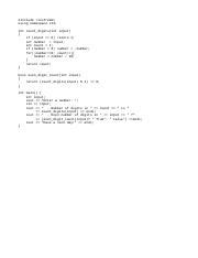 main.cpp - #include iostream using namespace std int count digits int input { if input = 0 ...