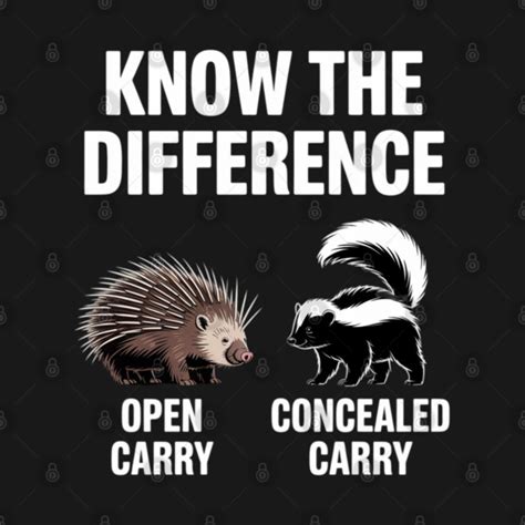 Open Vs Concealed Carry Know The Difference Porcupine Skunk Open Vs