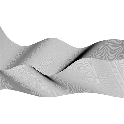 Dynamic Smooth Flowing Black Wavy Lines Sound Wave Stock Illustration Illustration Of Line