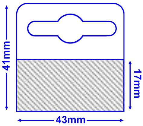 Euro Medium Hang Tabs Roll Form Rolls Of 1000 Pcs