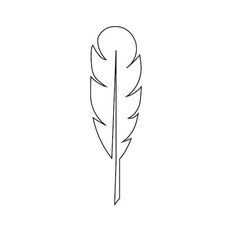 Premium Vector Feather Logo