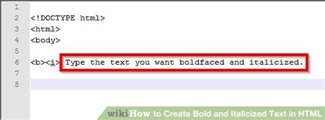 how to create bold and italicized text in html 7 steps