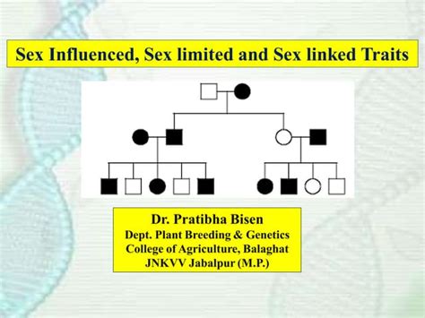 Sexinfluence Sex Linked And Sex Limitedtraits Pdf
