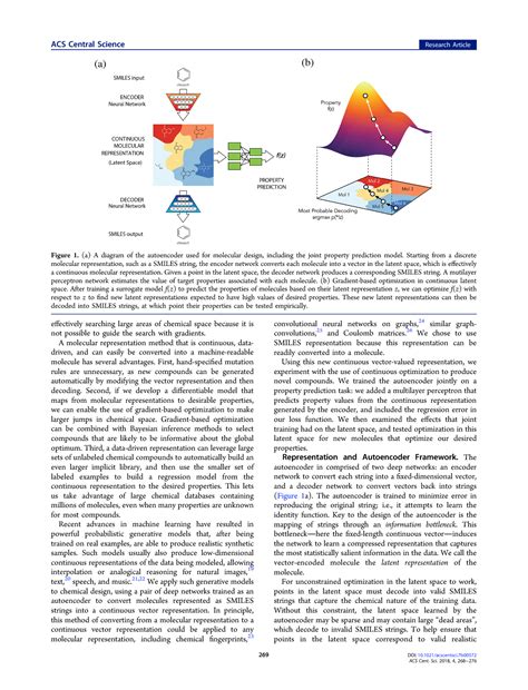 solution automatic chemical design using a data driven continuous