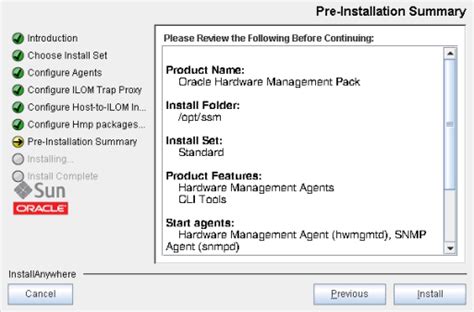 Install Hardware Management Components Using Gui Mode