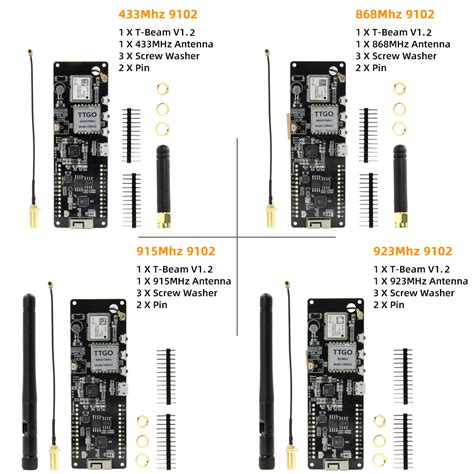 Lilygo Ttgo T Beam V12 Ipex Esp32 Lora 433868915923mhz Gps Neo M8n