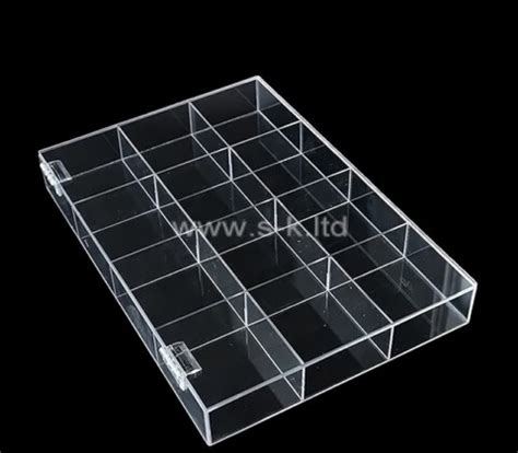 Custom Clear Acrylic Multi Compartment Organizer Box